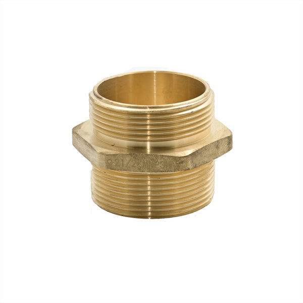B36H-25T25S - Adapter 2.5" Male NPT x 2.5" Male NPSH Brass Hex ...