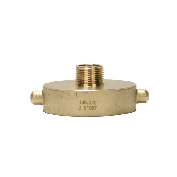 B37-25Q75T - Reducer 2.5" Female QST x 3/4" Male NPT Brass Pin Lug ...